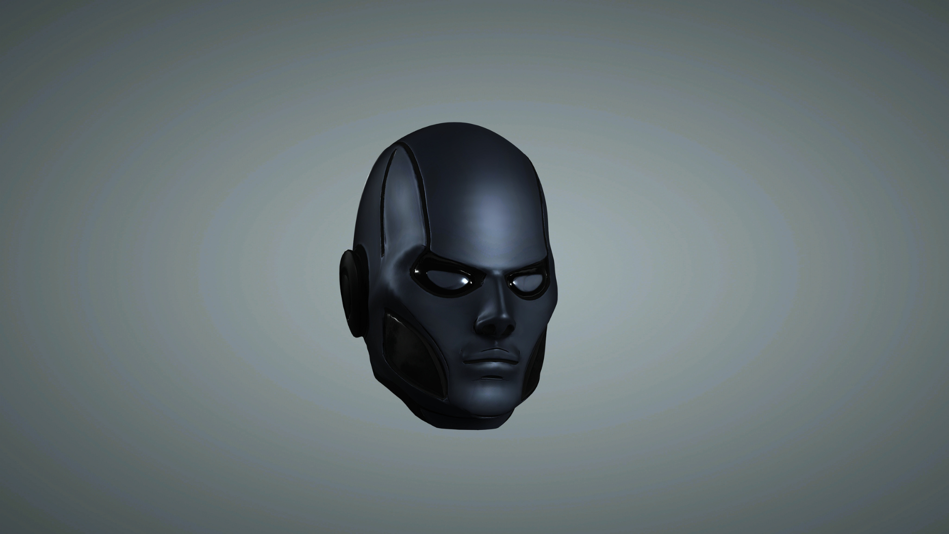 02.Humanoid Mask Helmet - Silver