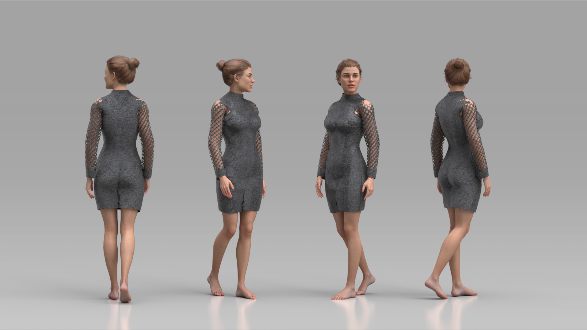 Woman Full-Body Dress