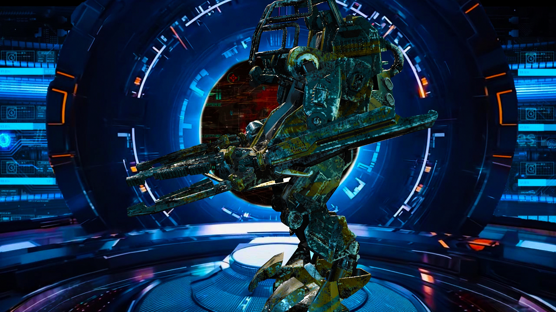 Free Model Sci Fi Robot-Exoskeleton 1