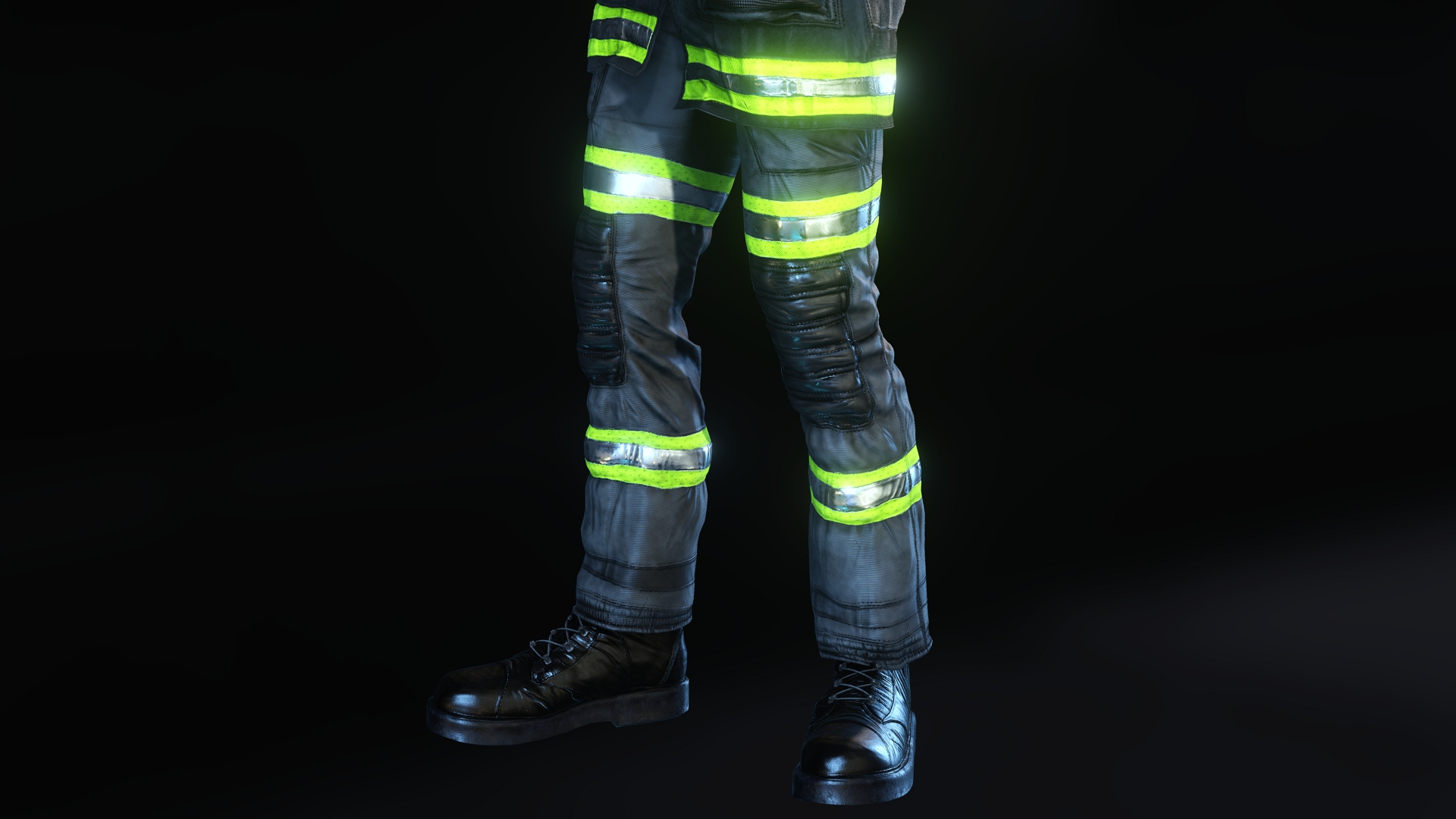 Black Firefighter Pants