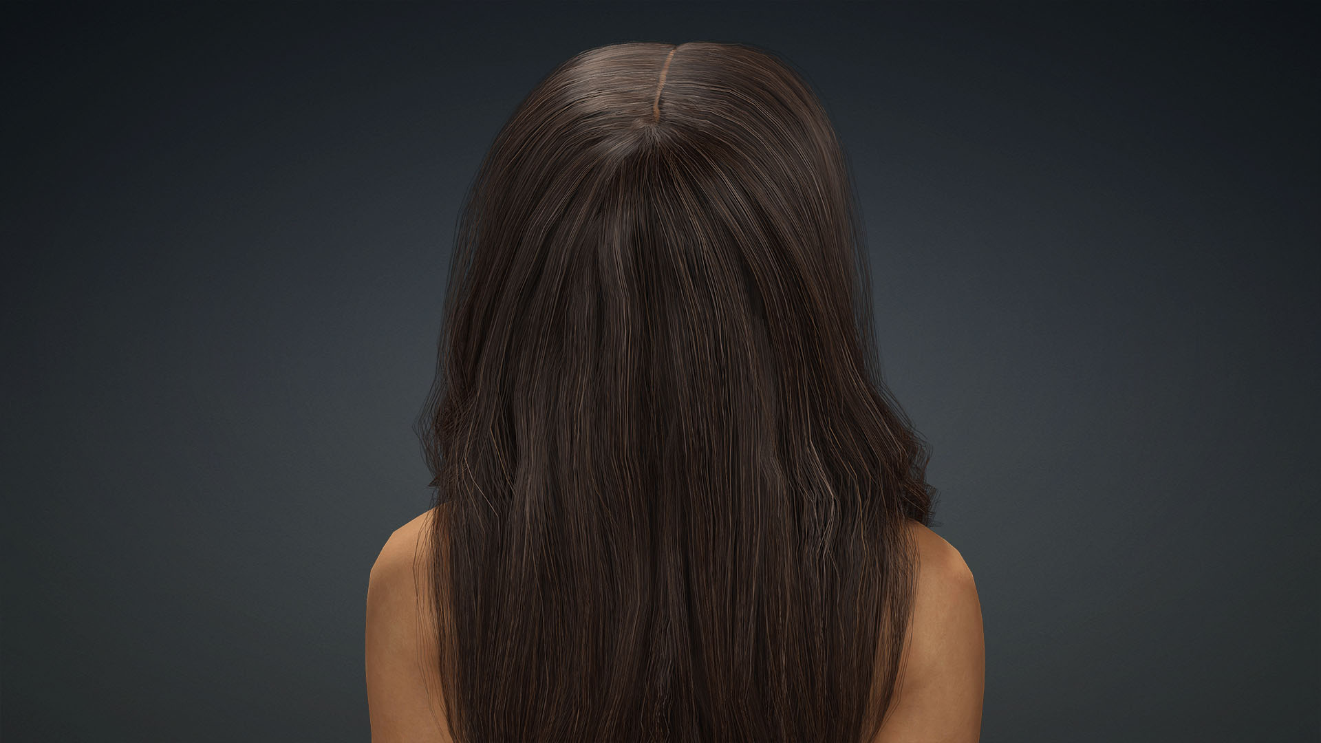 Female Hair Cards Style 3 - Long Hair 1