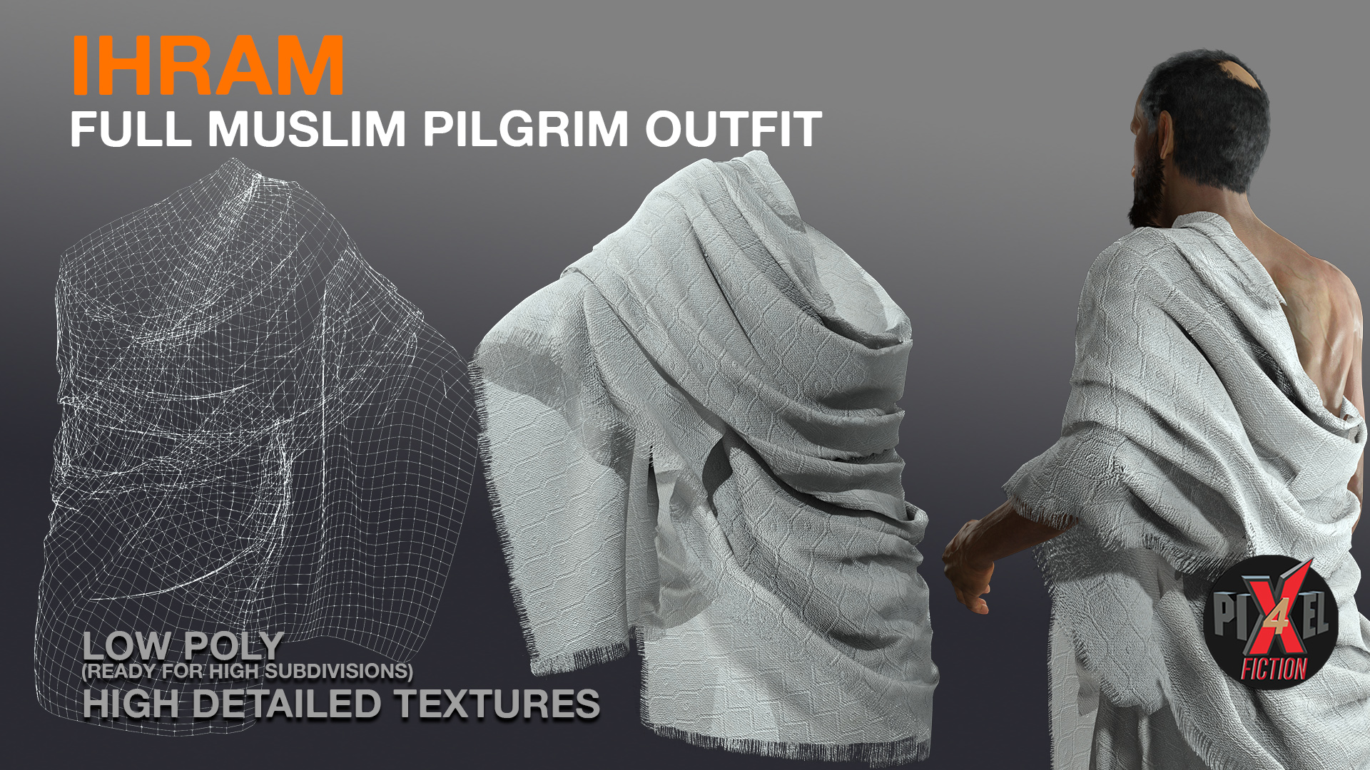 Ihram - Muslim Pilgrim Complete Outfit