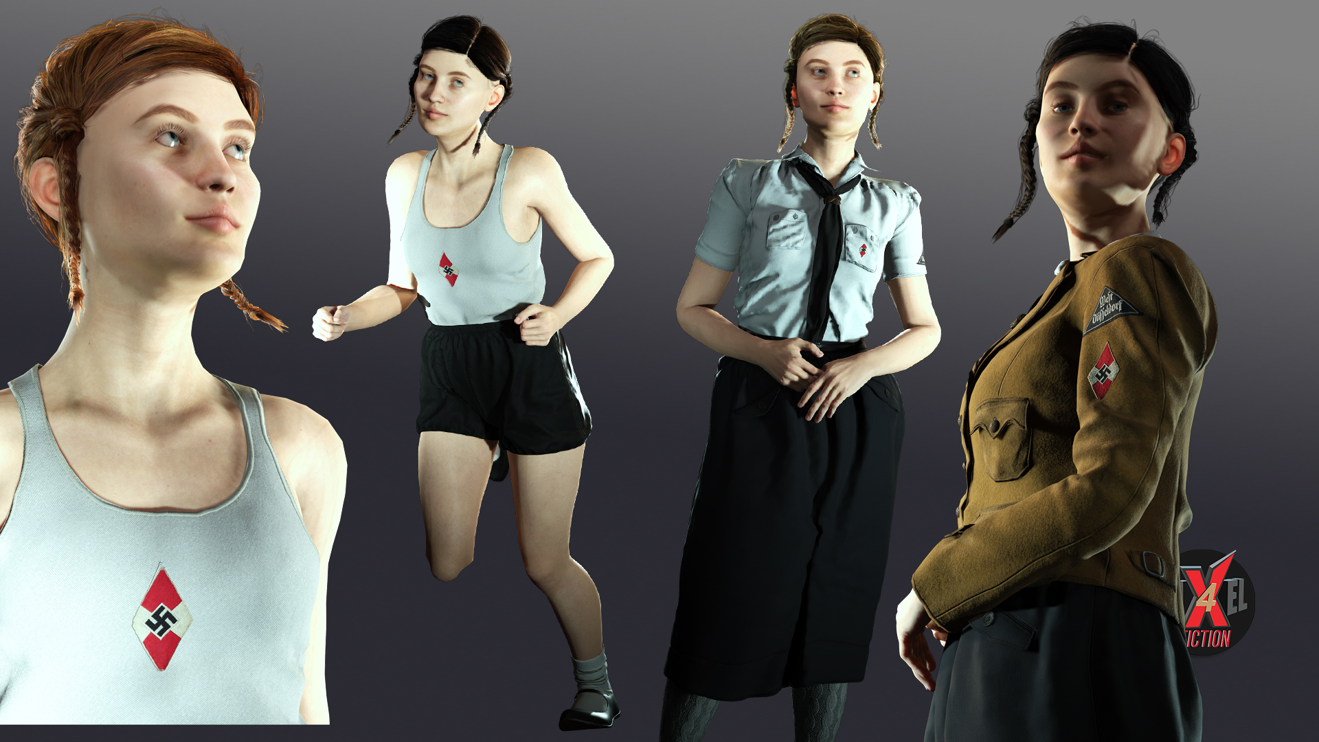 German Girl WW2 Full Outfit