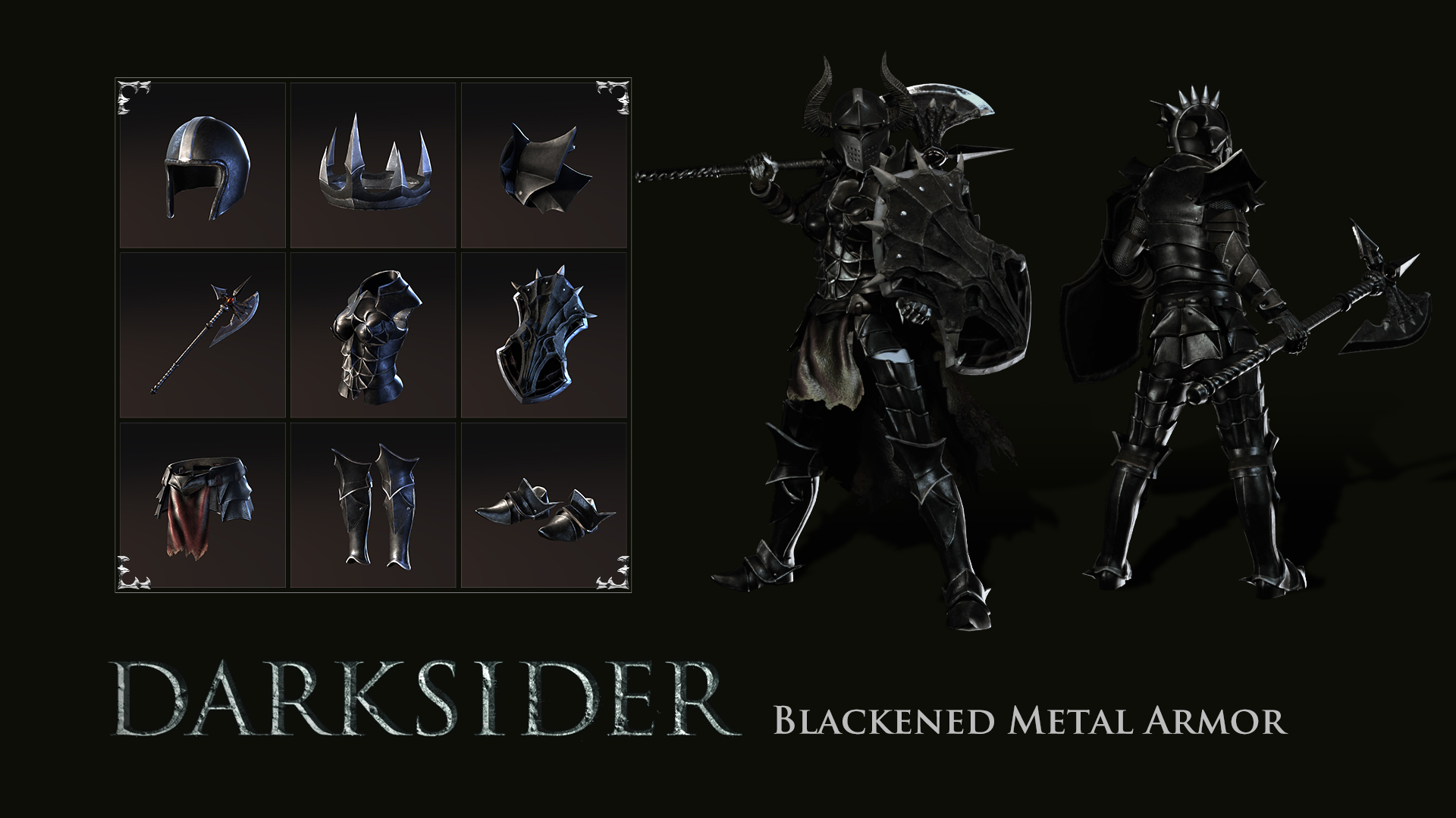 Blackened Metal Armor
