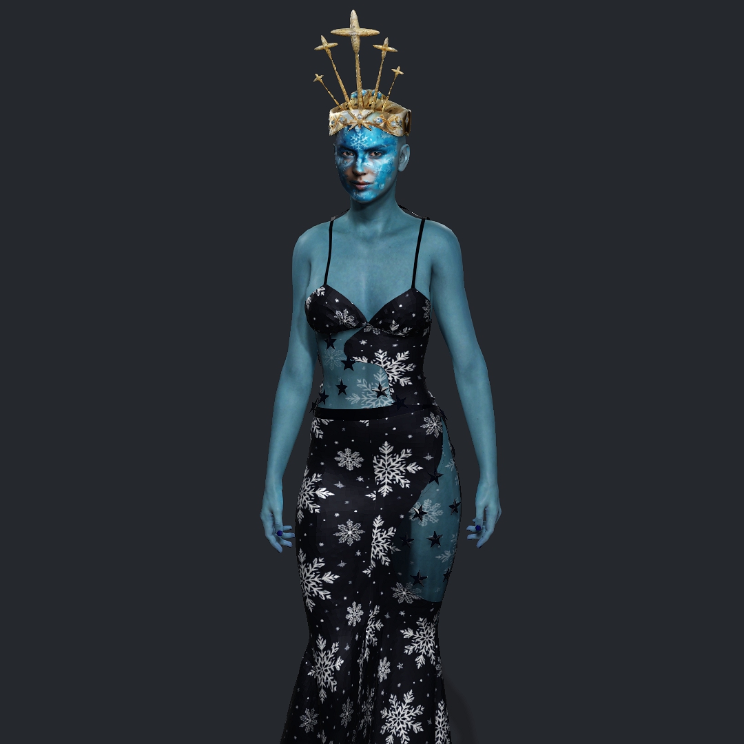 Ice Queen Dark Dress