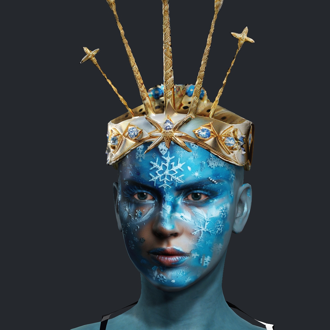 Ice Queen Dark Dress