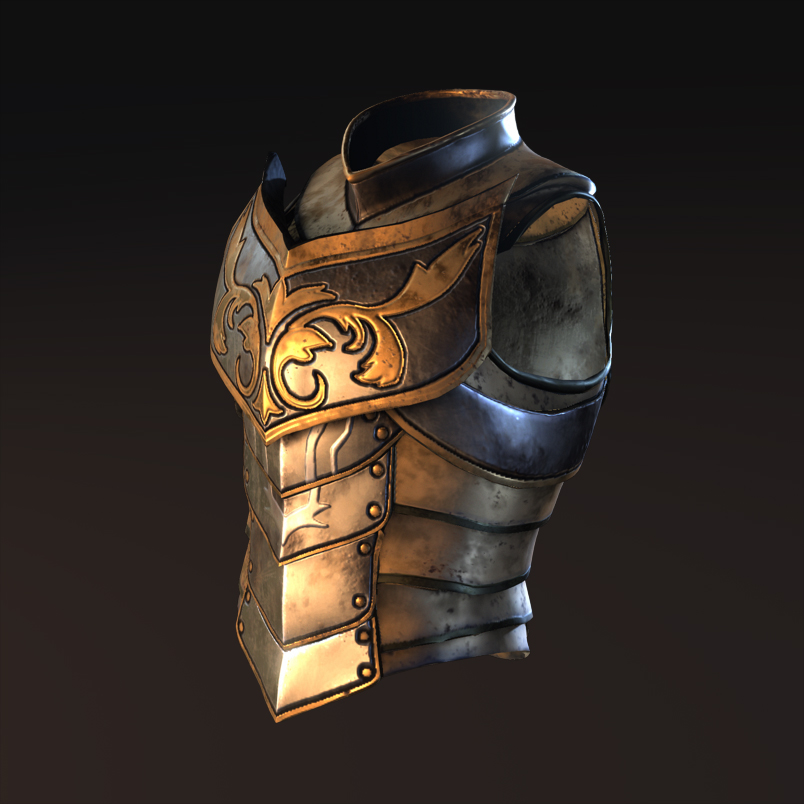 Engraved Golden Armor - Weathered