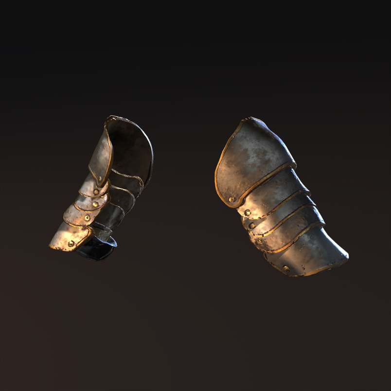 Engraved Golden Armor - Weathered