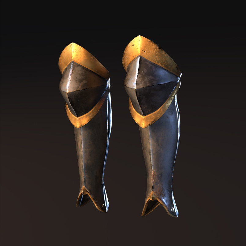Engraved Golden Armor - Weathered