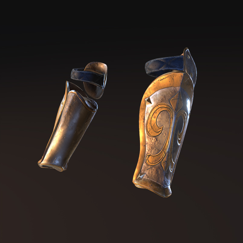 Engraved Golden Armor - Weathered