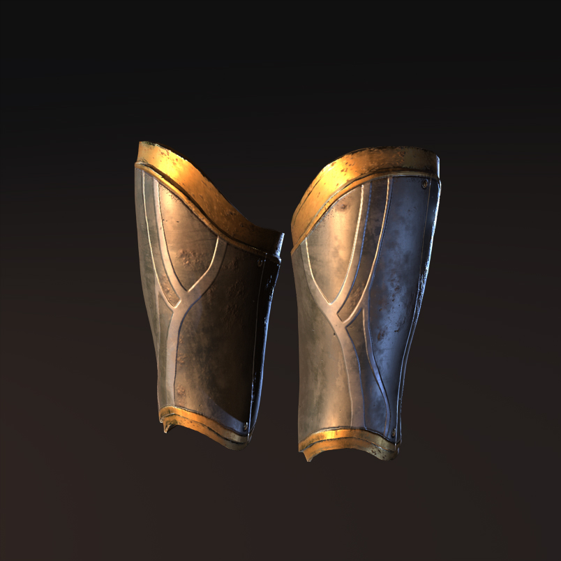 Engraved Golden Armor - Weathered