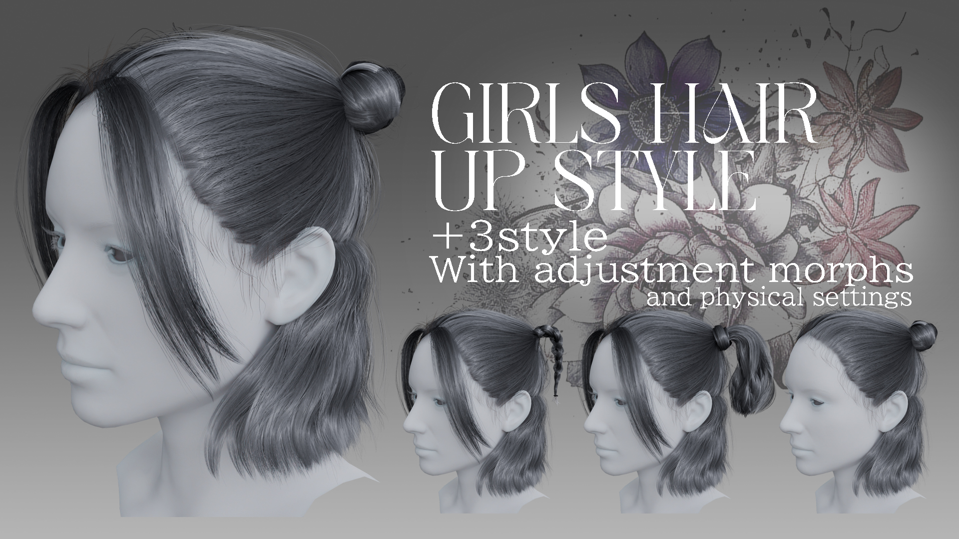 Girls hair Upstyle