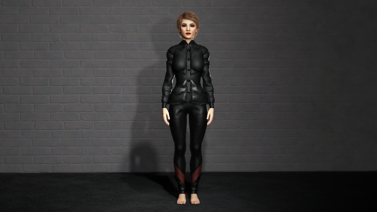 Leather Jacket (B) Black