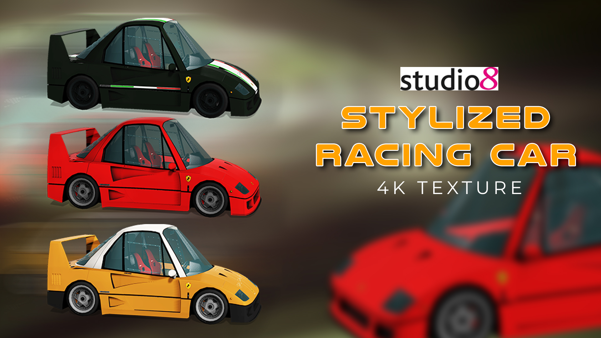 Stylized Racing Car Pack