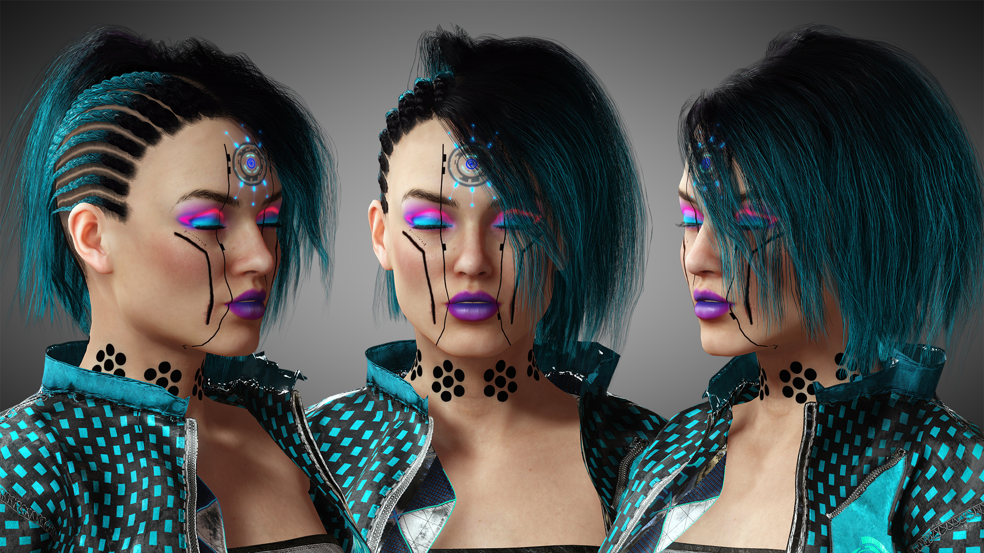 Cyber Punk Outfits Pack-V2
