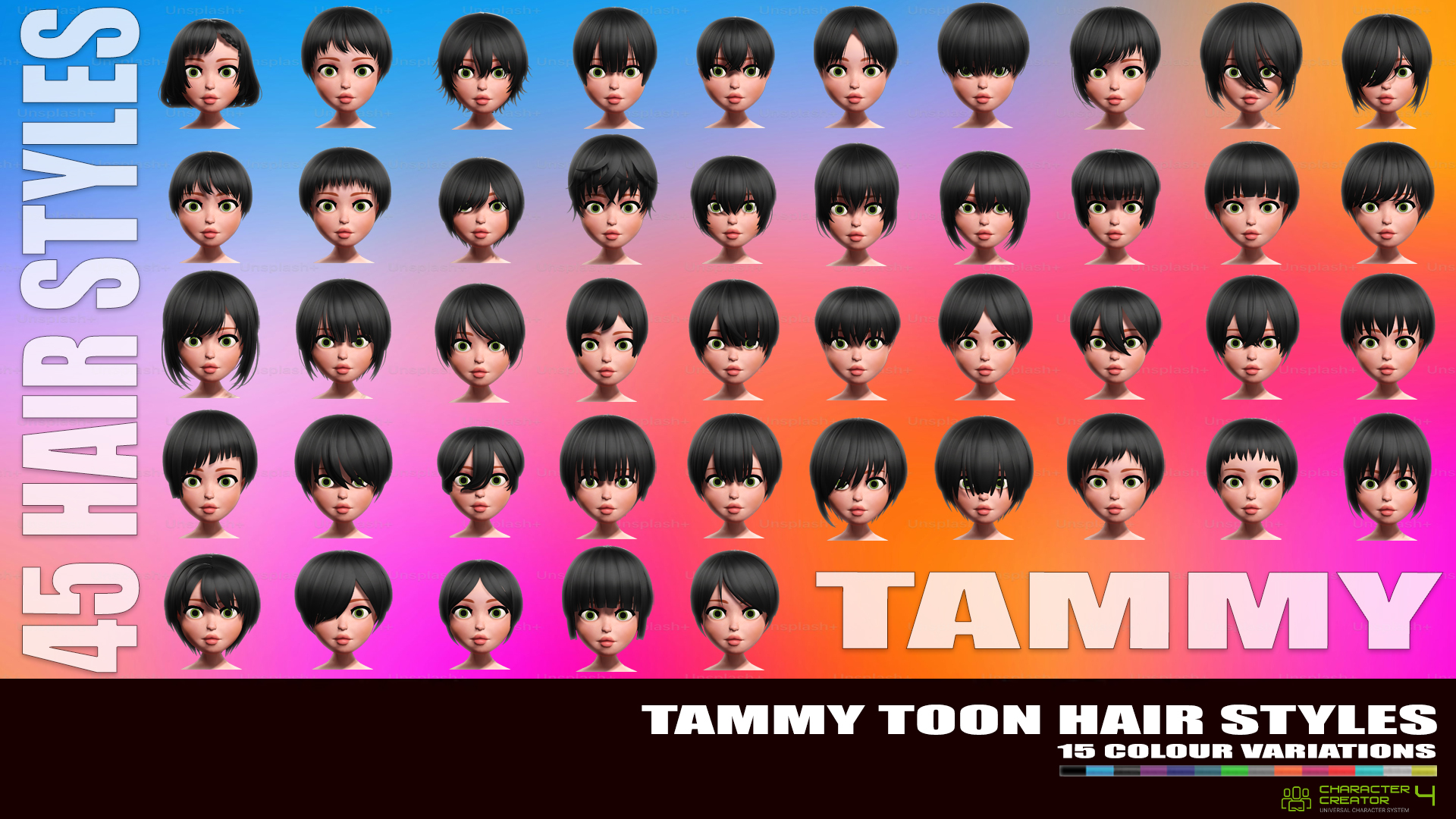 Ultimate Toon Hair Styles (130)