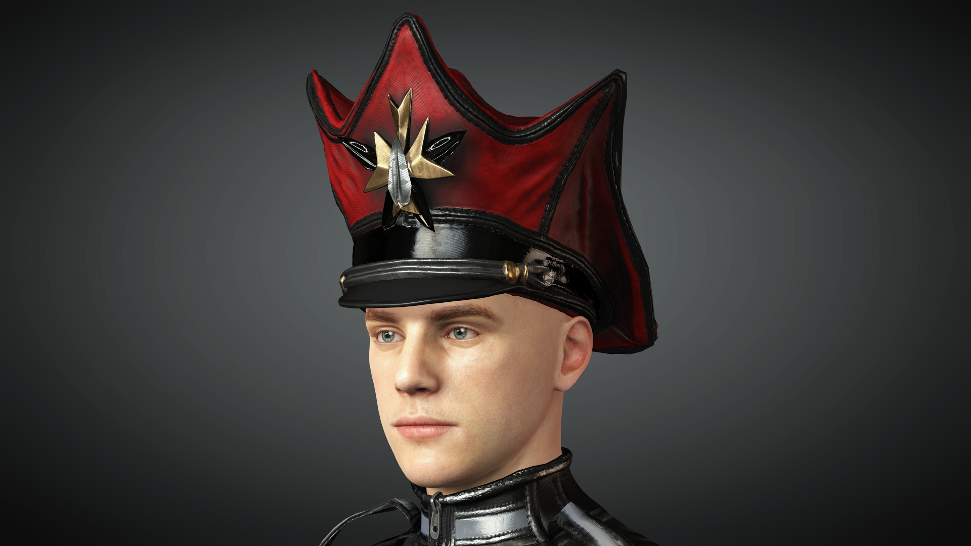 Imperial Space Hansa Hat Red Black