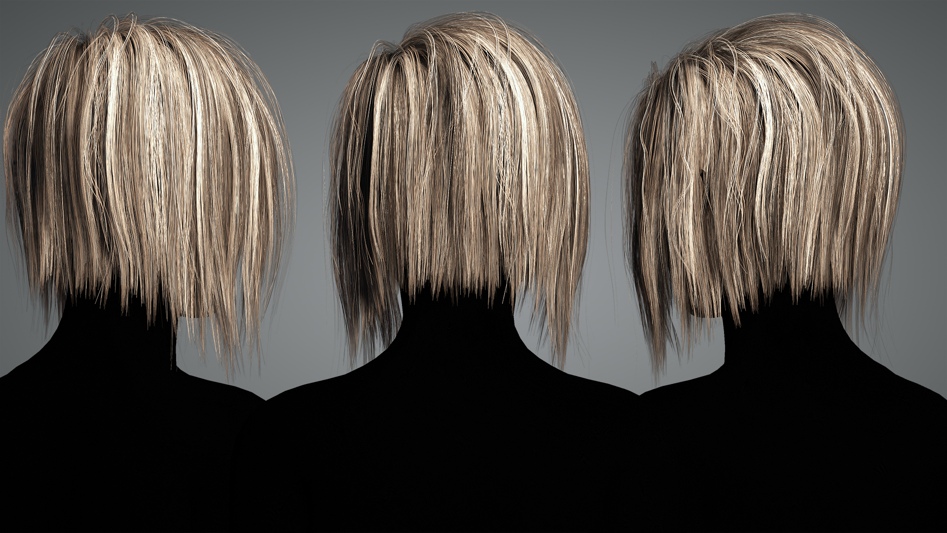 Side Part Angle Bob Hair