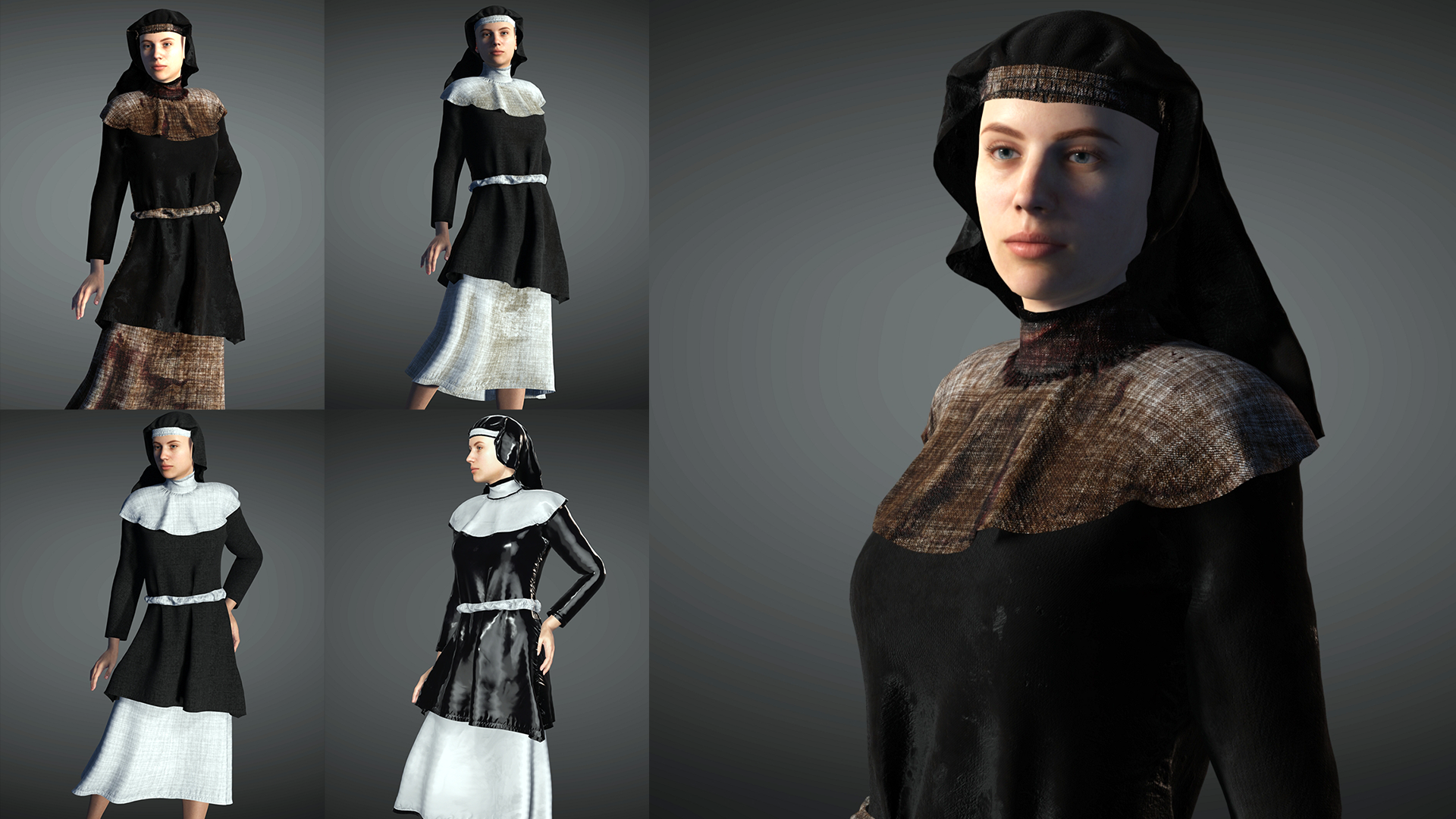 Nun Costume Set