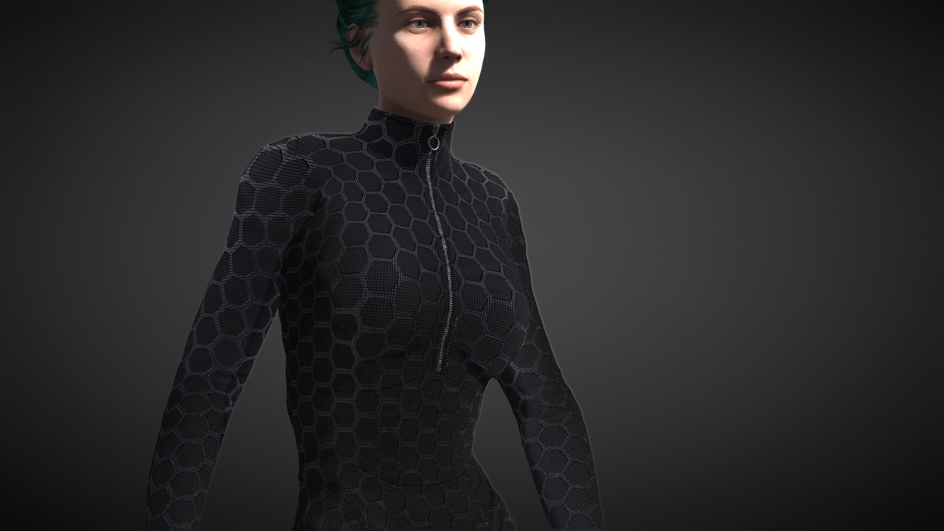 Retro sci-fi suit 12 Dark Hex