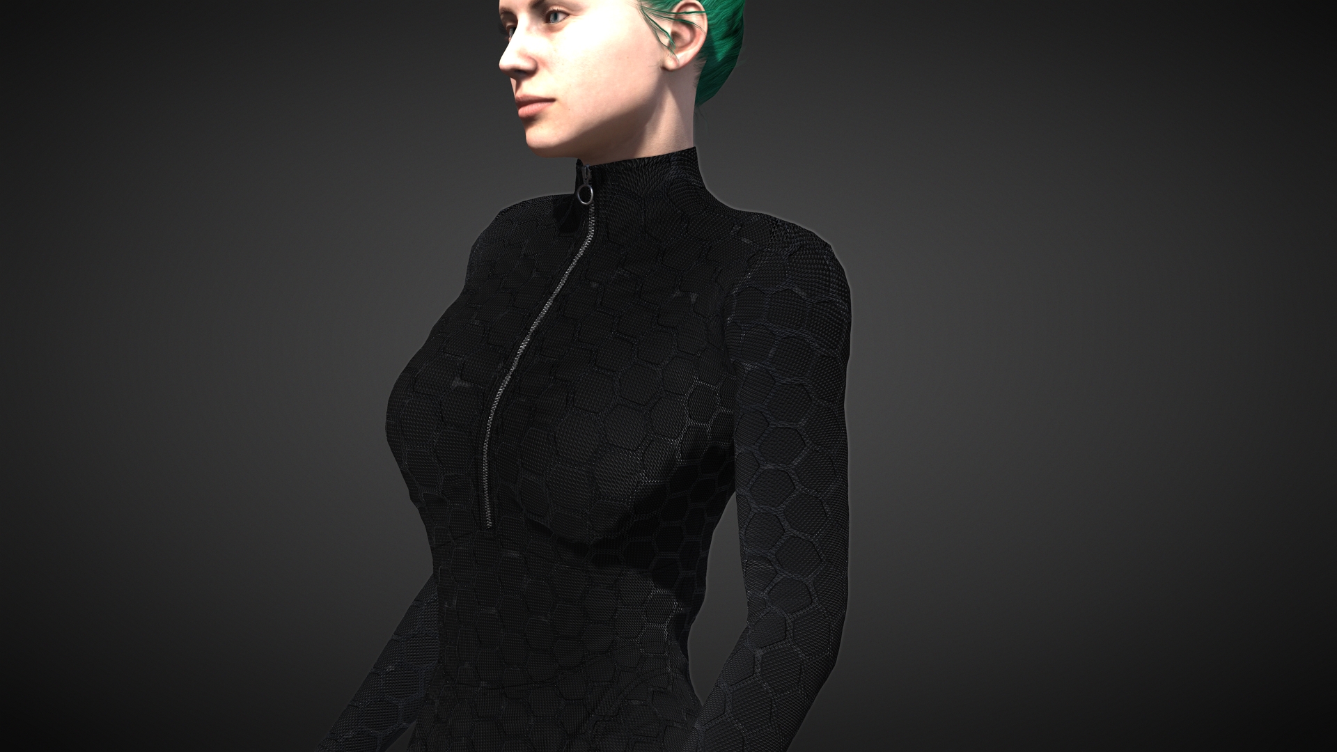 Retro sci-fi suit 12 Dark Hex