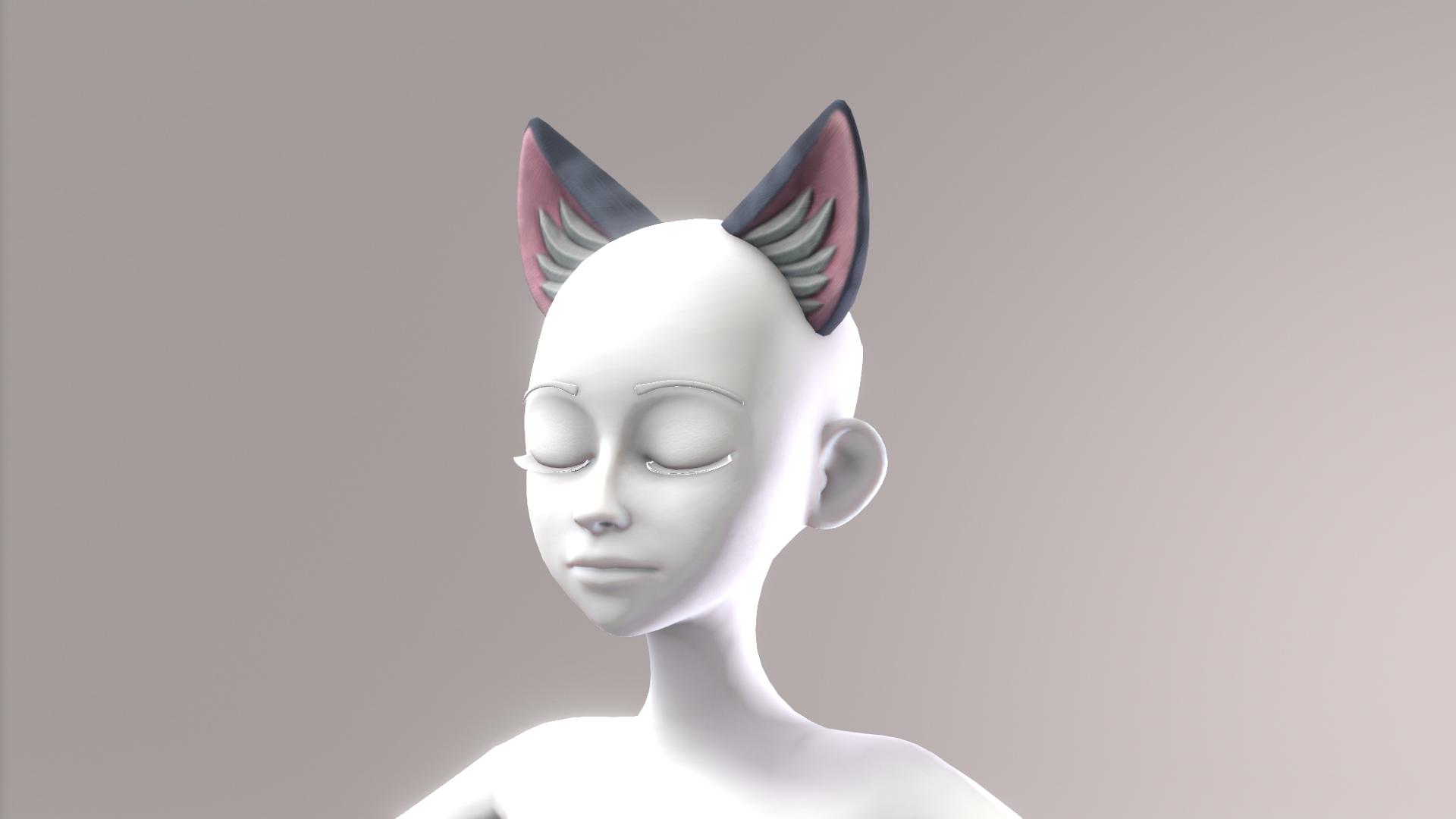 Stylized Cat Ears and Tail