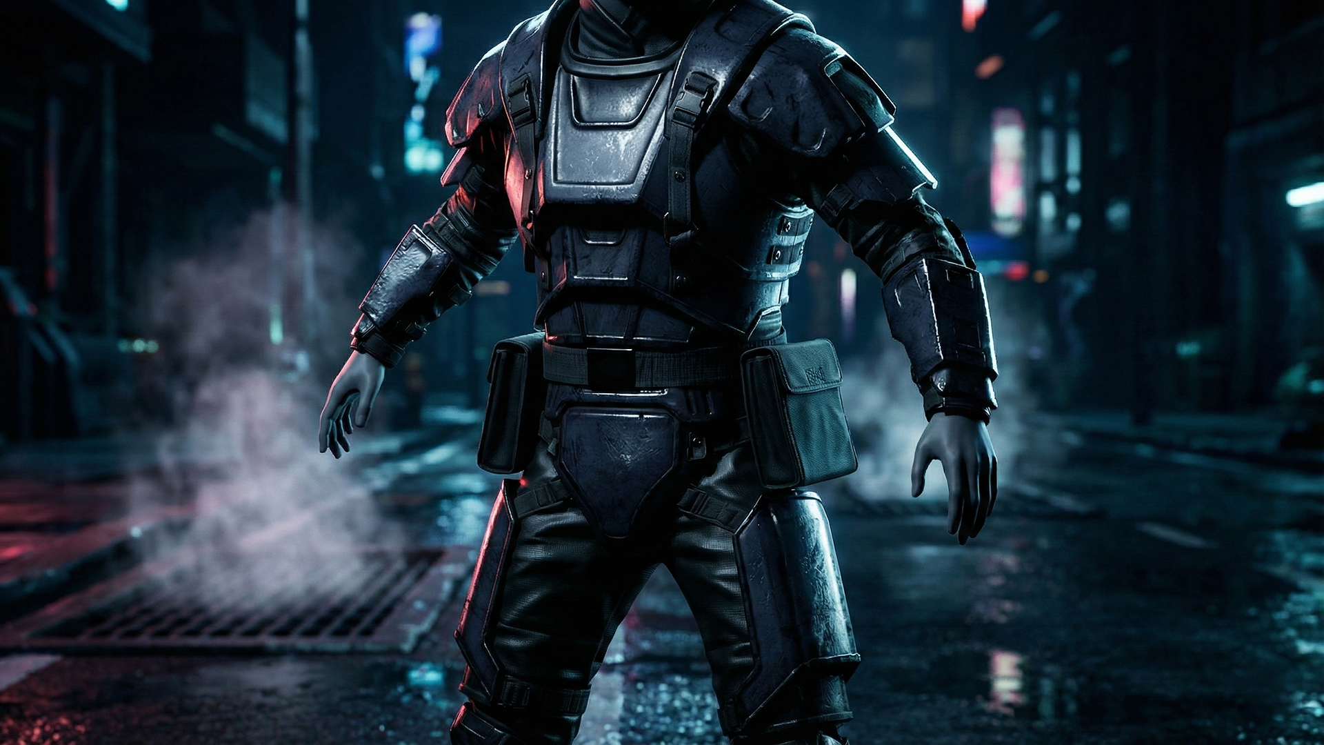 Futuristic Tactical Armor Suit for High-Risk Combat Missions