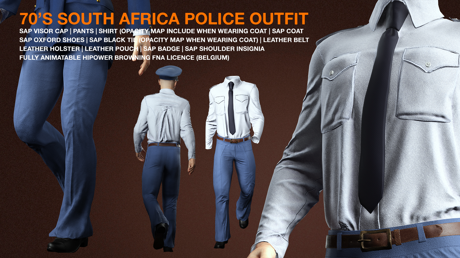 70's South Africa Police Outfit