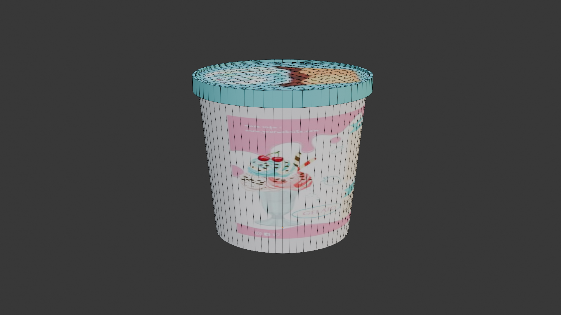 Realistic 🍦 Ice Cream Pot 🍨 3D Model Colorful Flavors