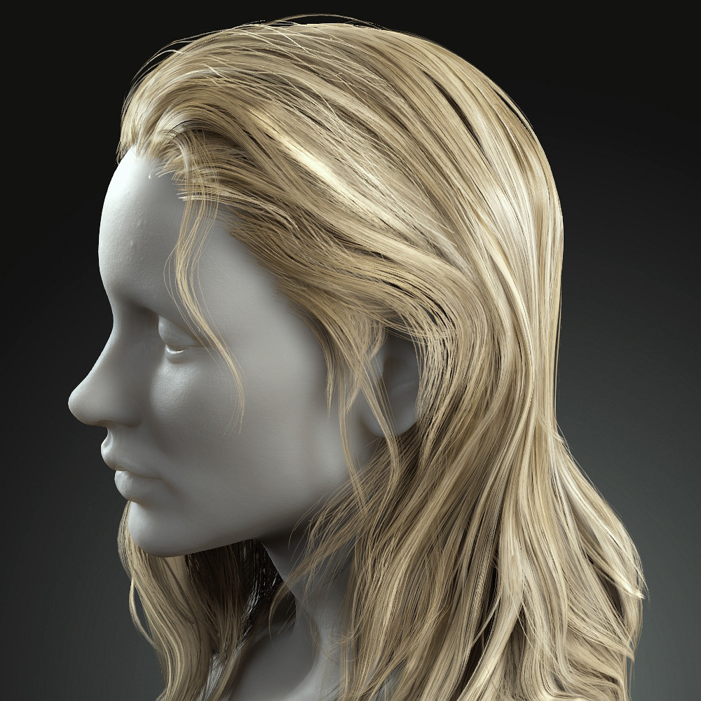Side Part Medium Length
