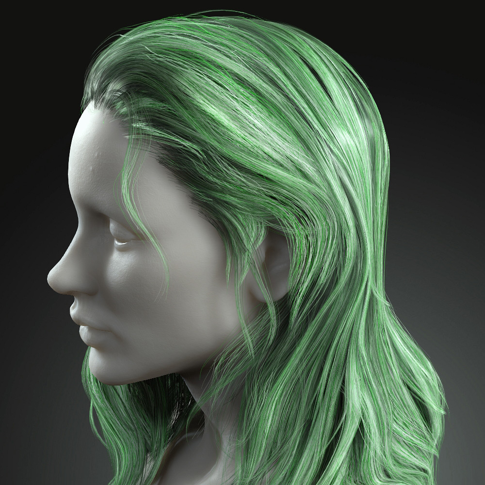 Side Part Medium Length