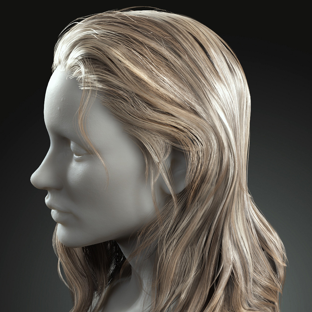 Side Part Medium Length