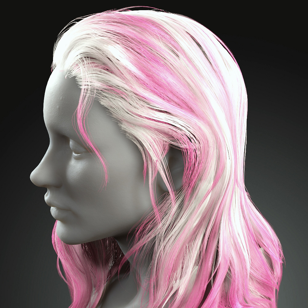 Side Part Medium Length