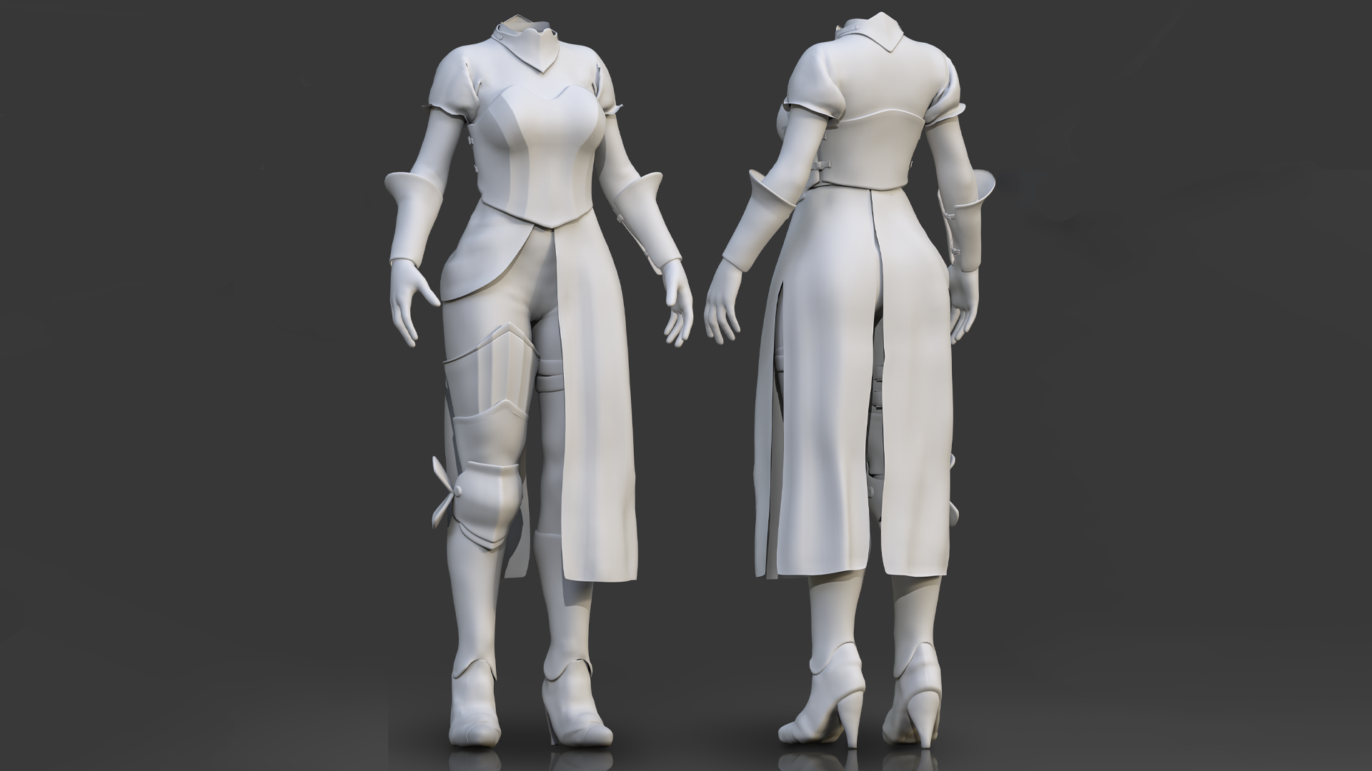 Anime Stylized Doom Breaker Outfit