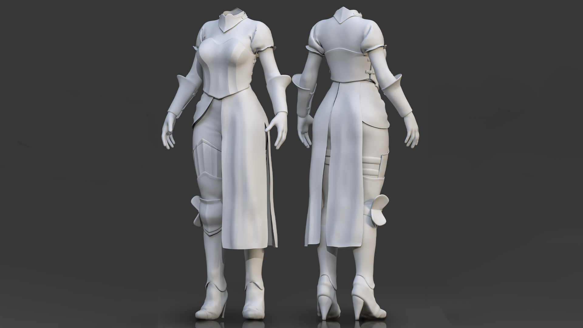 Anime Stylized Doom Breaker Outfit