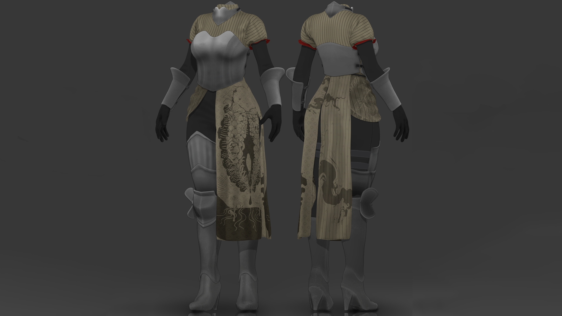 Anime Stylized Doom Breaker Outfit