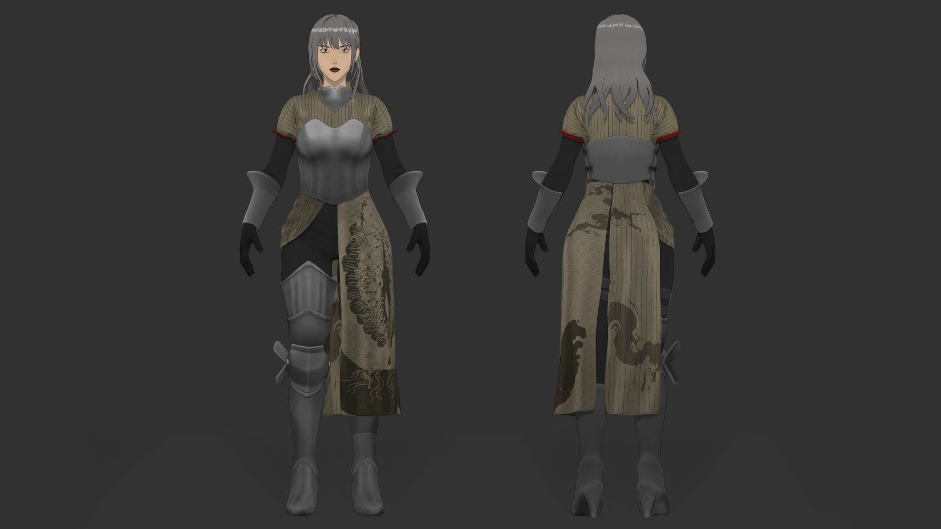 Anime Stylized Doom Breaker Outfit