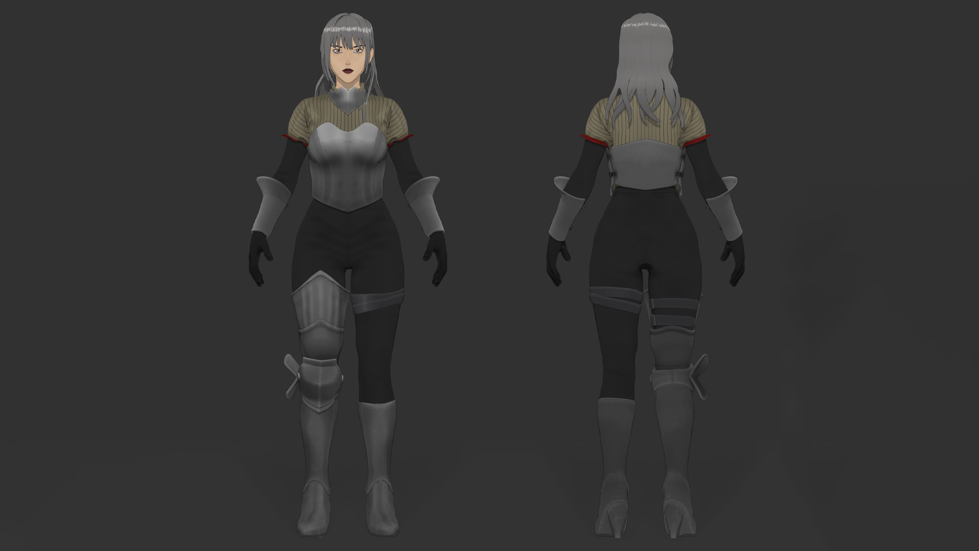 Anime Stylized Doom Breaker Outfit