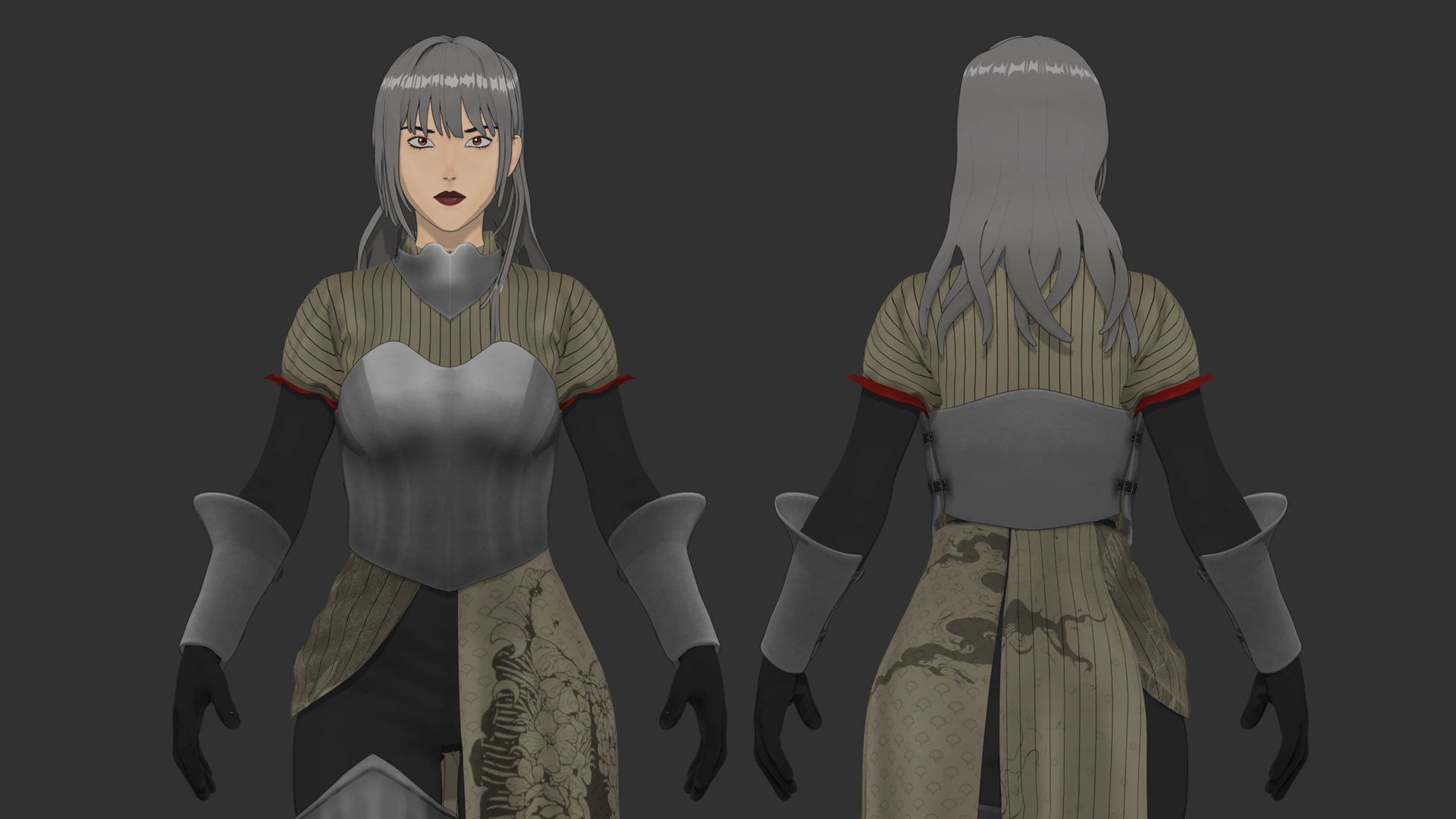 Anime Stylized Doom Breaker Outfit