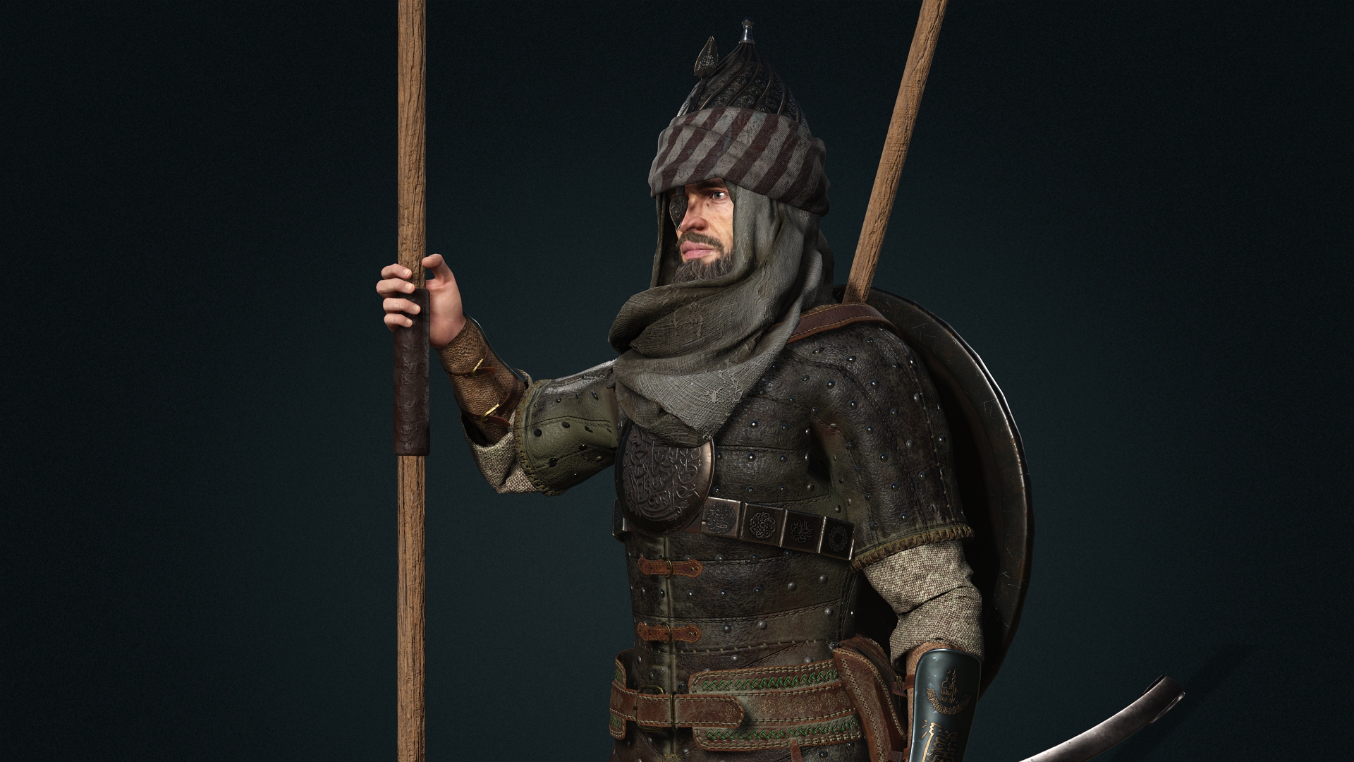 Saracen spearman-ensign bearer