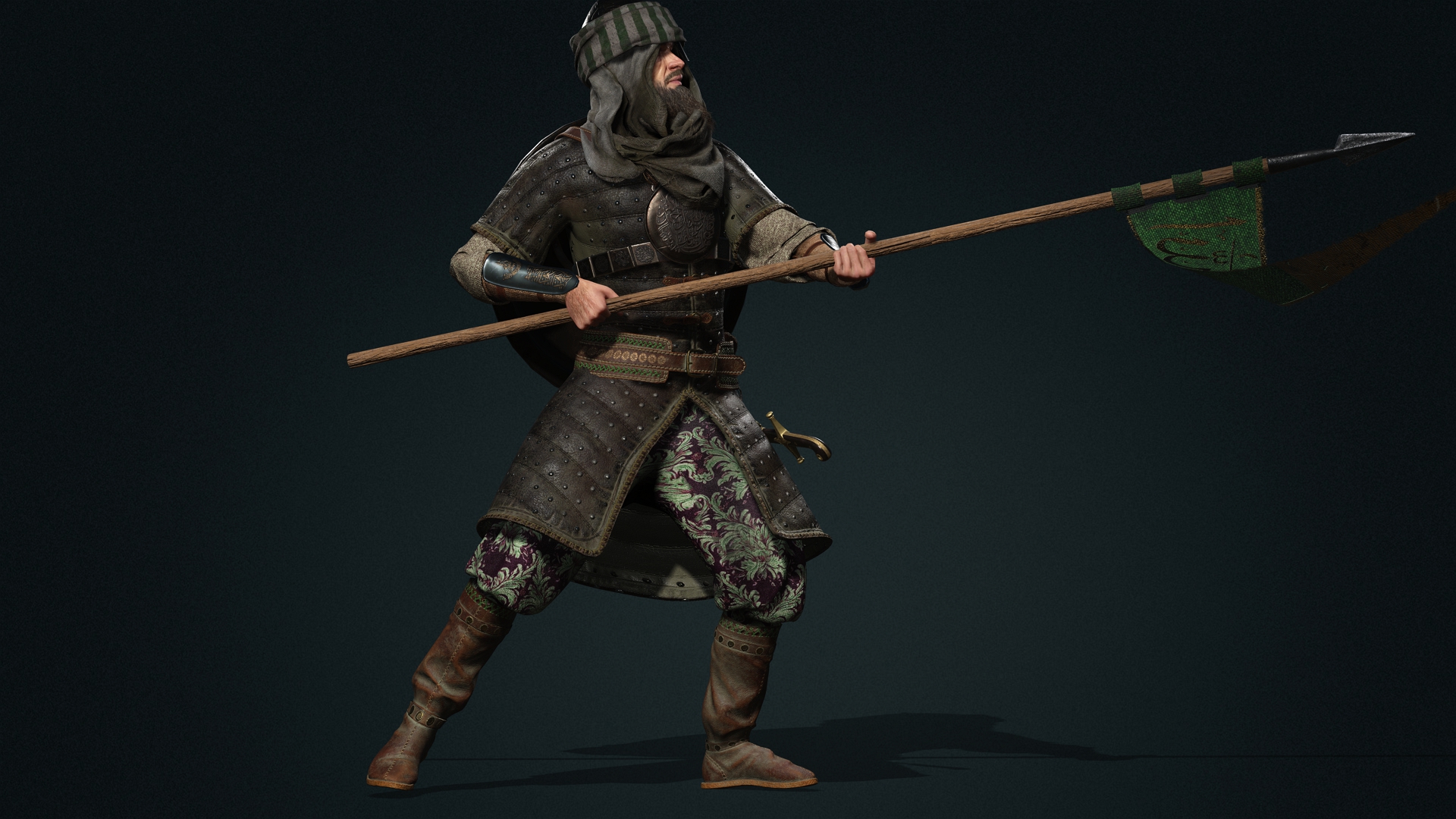 Saracen spearman-ensign bearer
