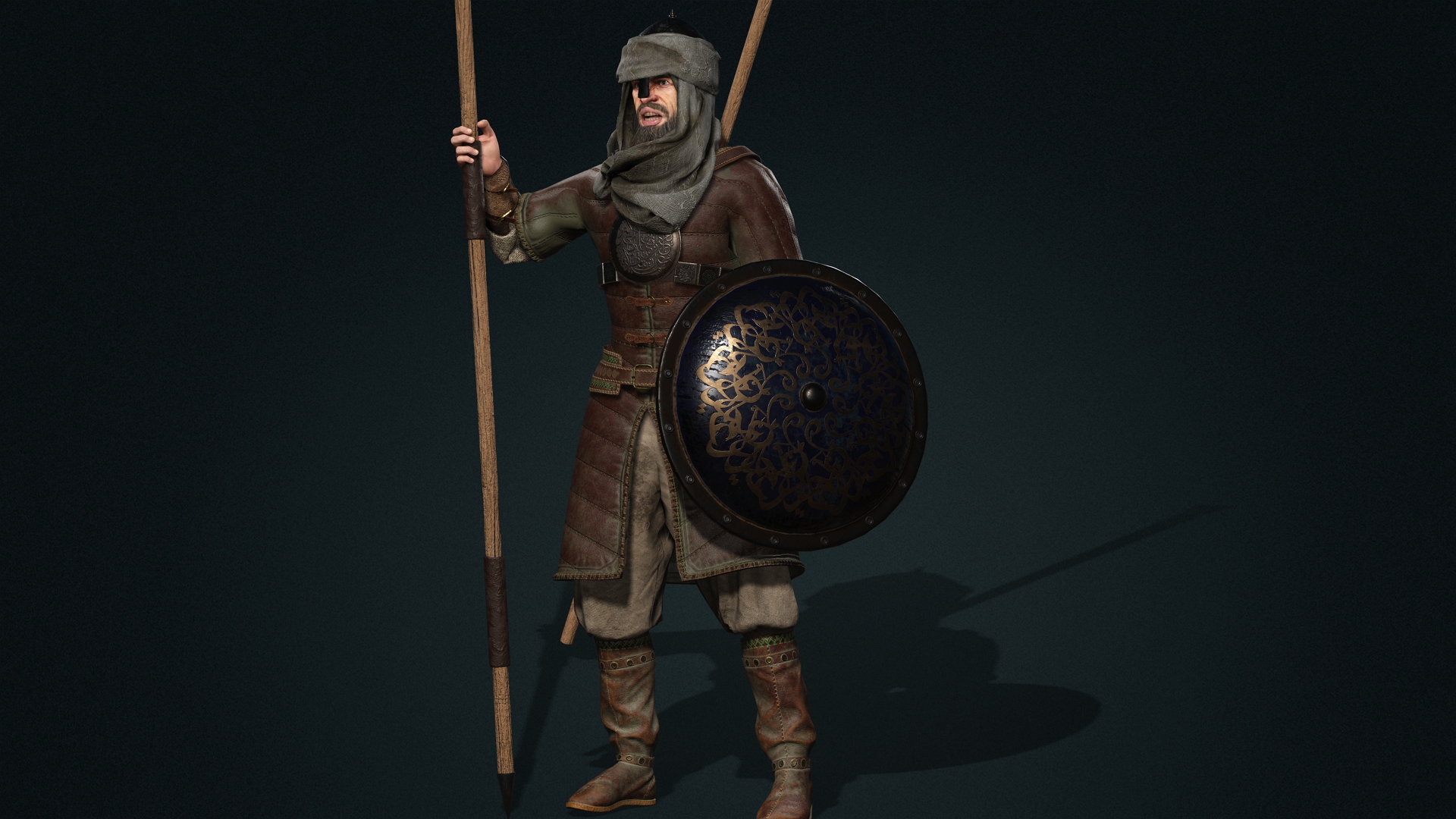 Saracen spearman-ensign bearer