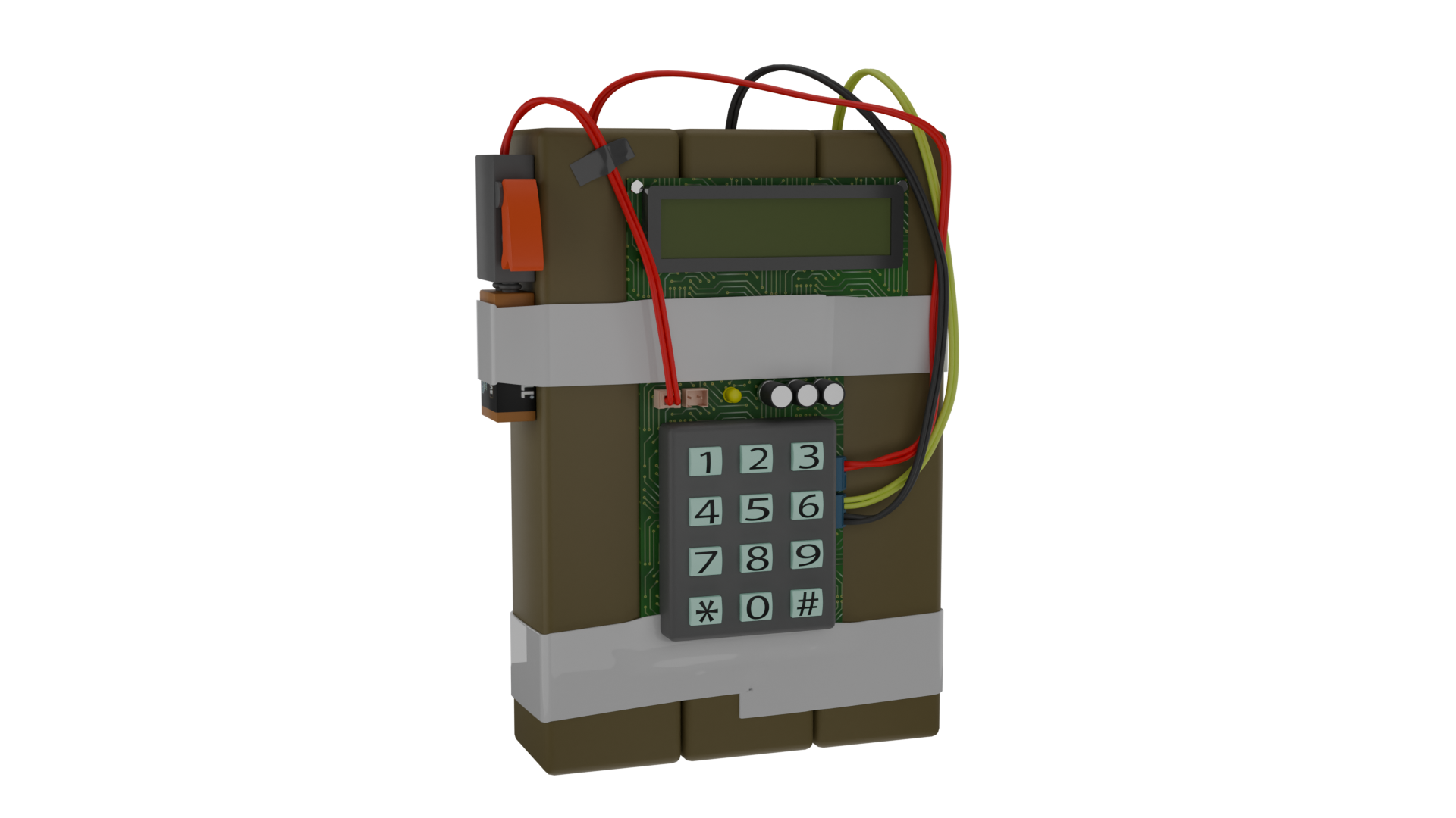 💣 Realistic Time Bomb 3D Model ⏱️ Game & Animation Ready Explosive Prop