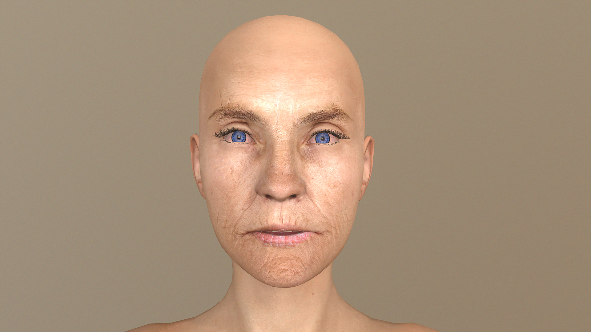 Doris-Human Head-4K Skin