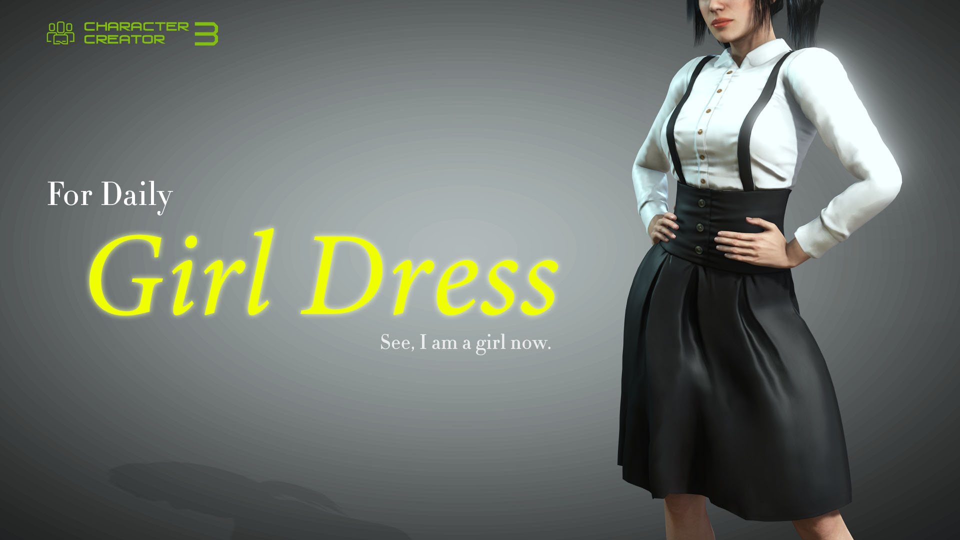Girl Dress with physics effect Pack