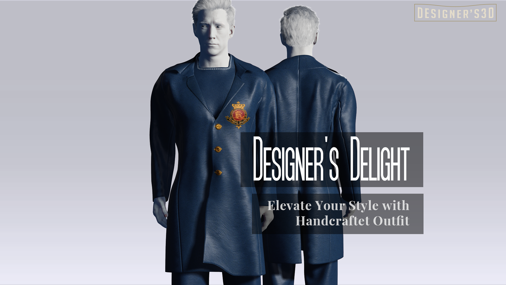 Male Designer's Leather Suit