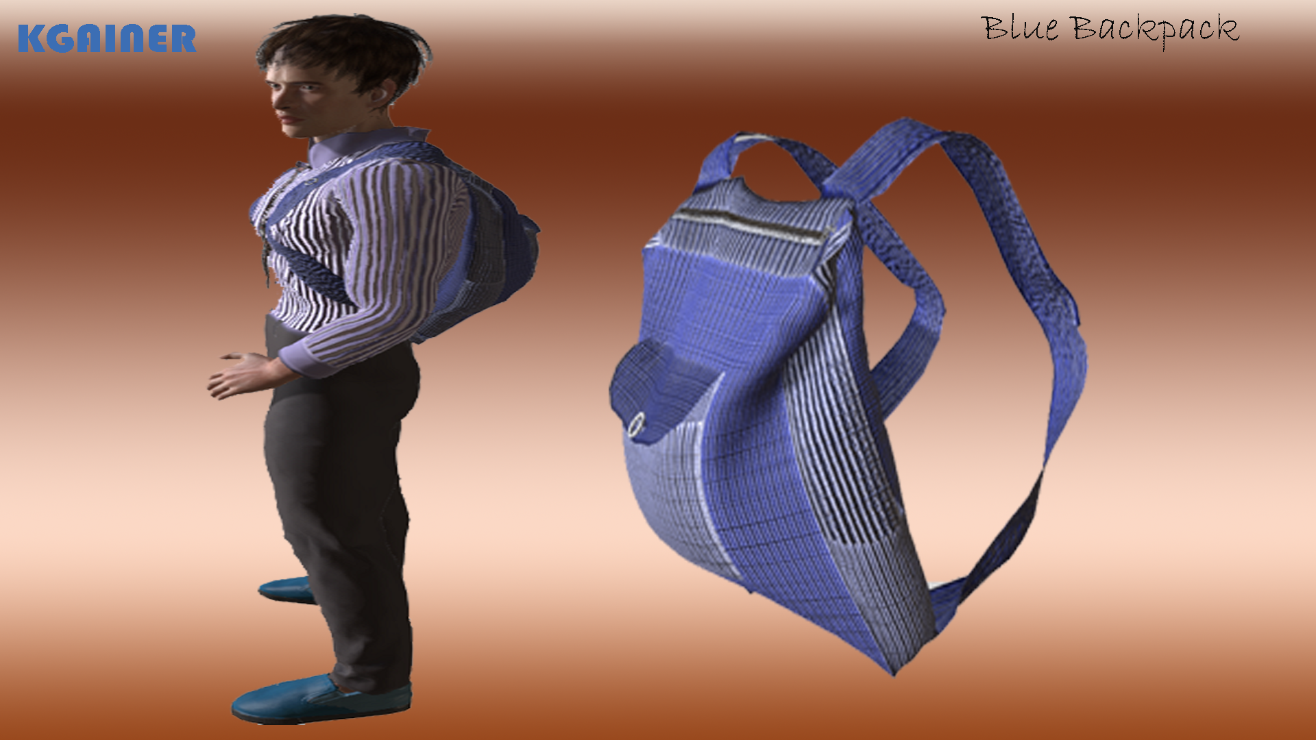 Blue Backpack