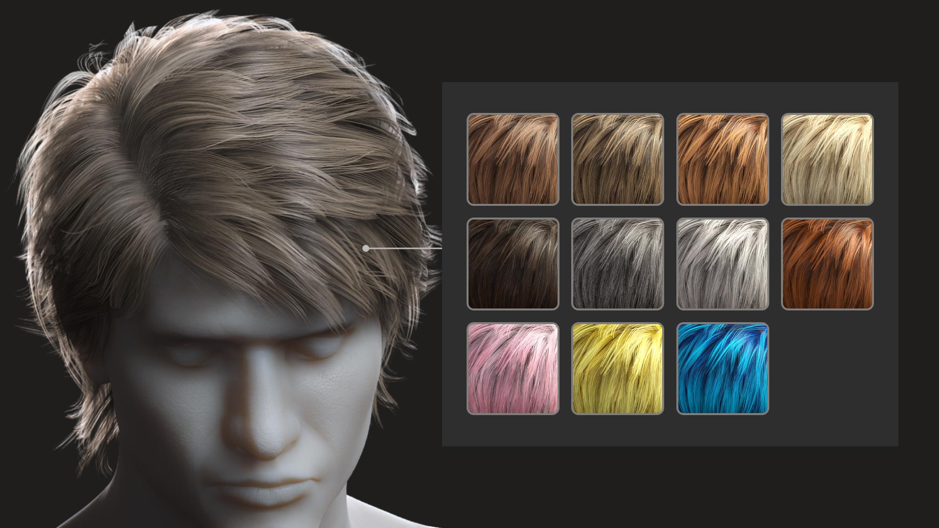 Sweeping Bangs Hair