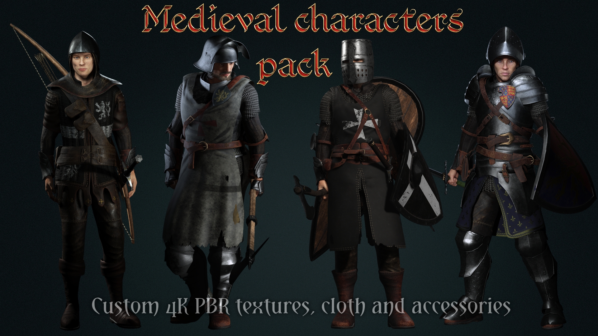 Medieval characters pack