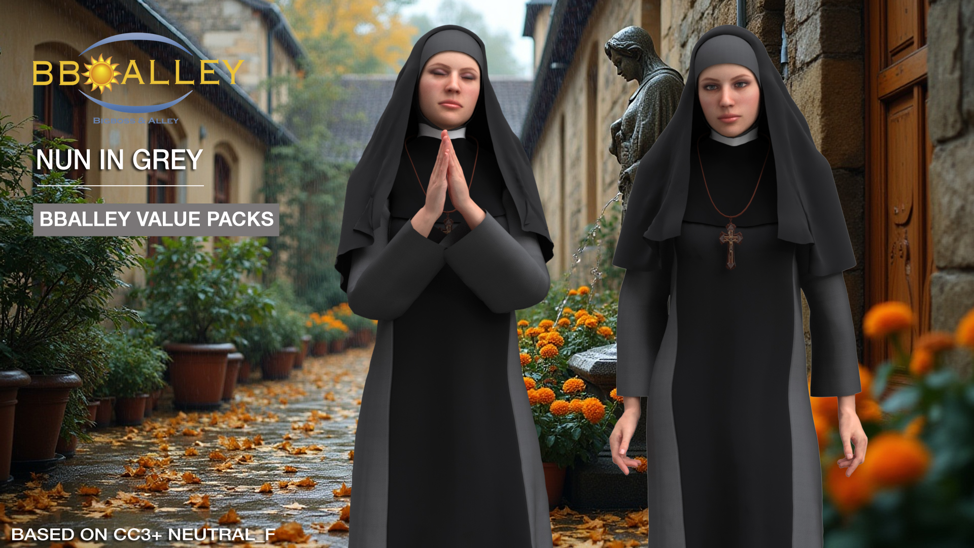 Nun In Grey
